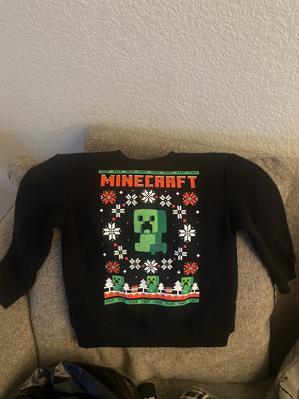 Minecraft Christmas Sweater XS | eBay