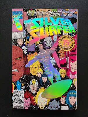 Marvel Comics Silver Surfer #75 December 1992 Ron Lim Foil Cover (c) | eBay