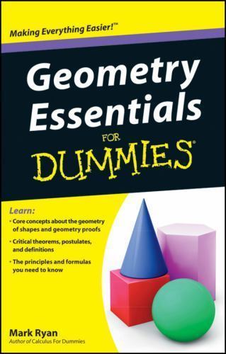 Geometry Essentials for Dummies by Ryan, Mark 9781118068755 | eBay