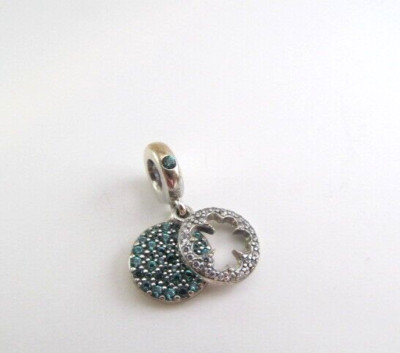 Authentic New Pandora Dazzling Green Pave Clover Dangle Charm with ...
