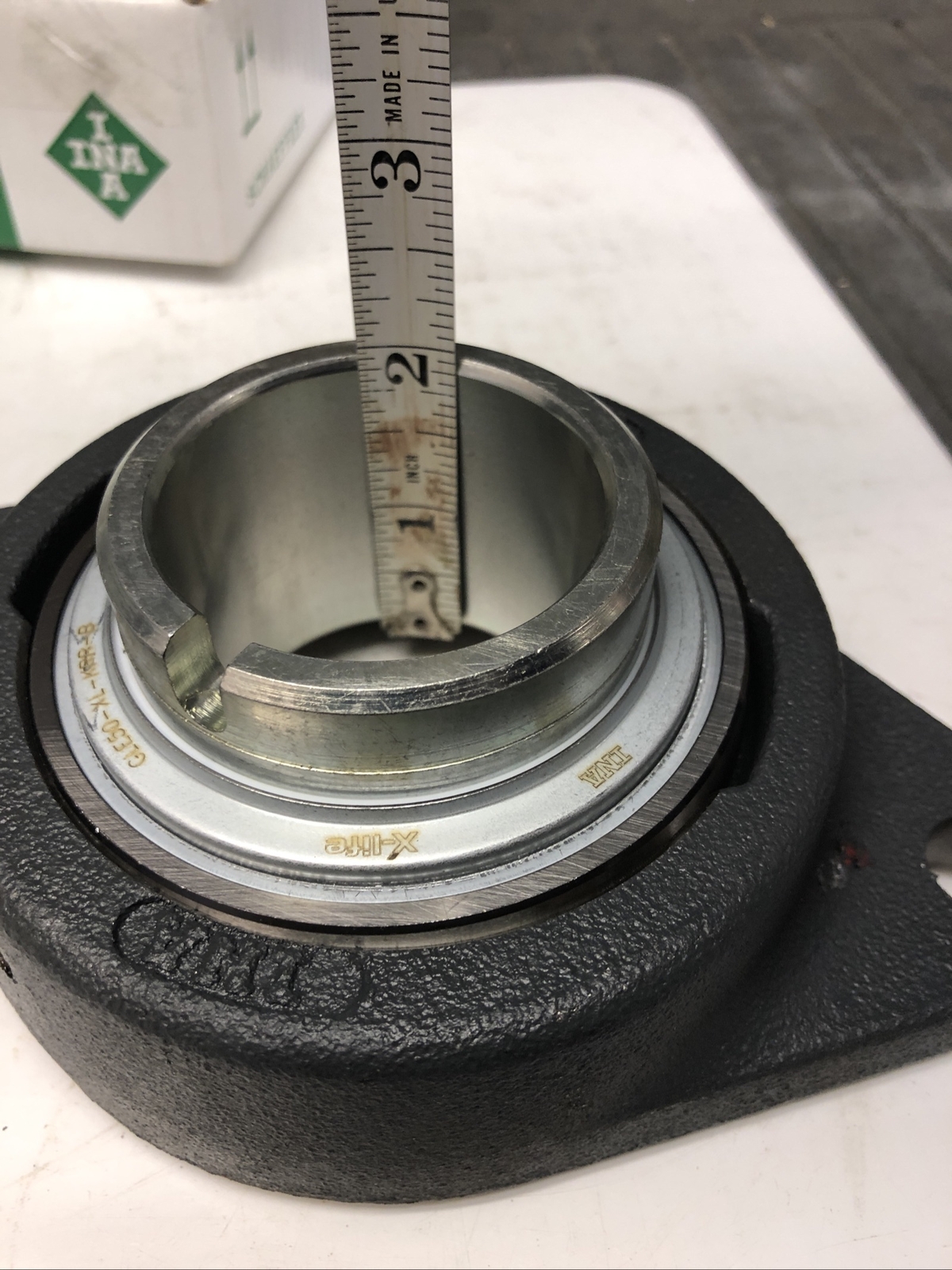 INA GLE50-XL-KRR-B X-life Bearing In A Gg.cjtz10 Flange Bearing Housing ...