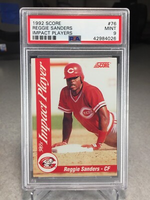 1992 Score Impact Players Reggie Sanders #76 - PSA 9 POP 1 (none graded ...