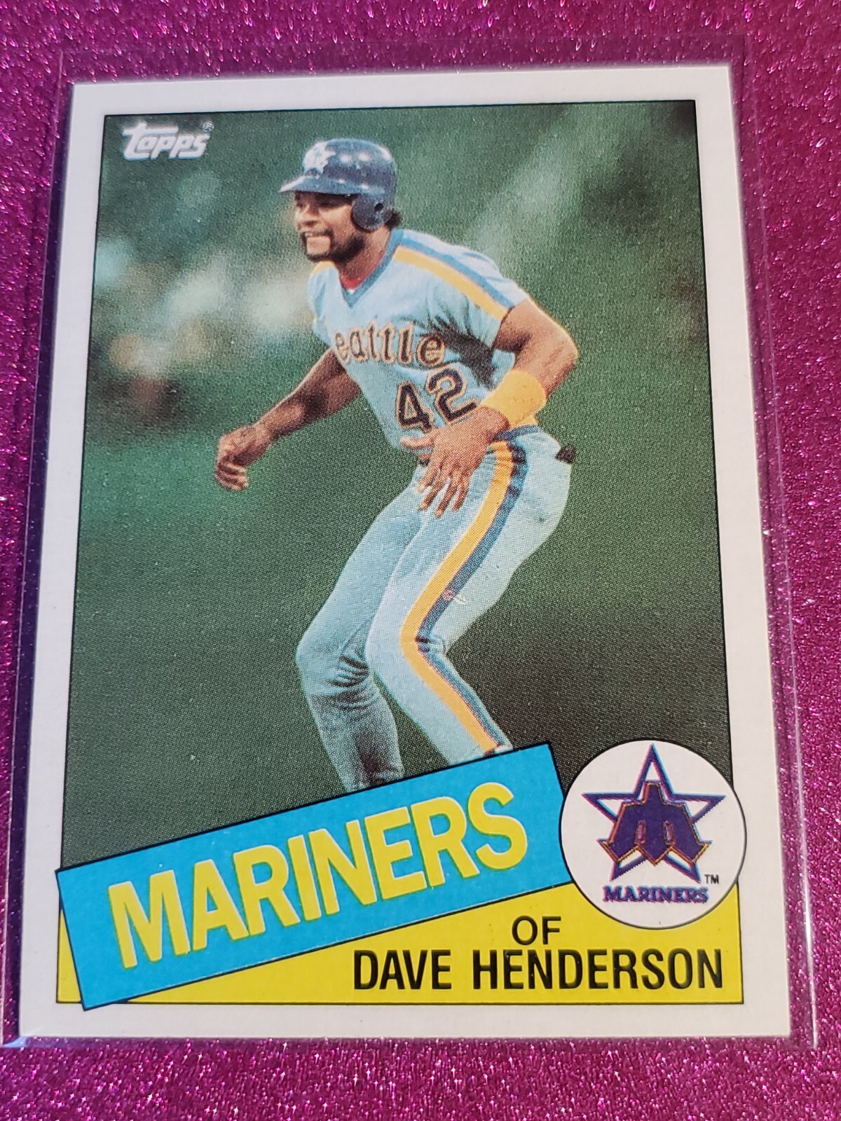 1985 #344 Dave Henderson Topps Seattle Mariners | eBay