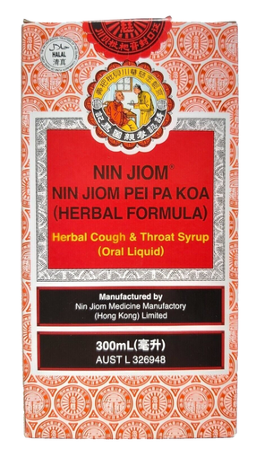 Nin Jiom Pei Pa Koa - Chinese Herbal Cough Sore Throat Syrup - 300ml ...