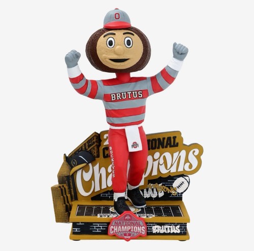 Brutus Ohio State Buckeyes Football Champs Graffiti Mascot Bobblehead ...