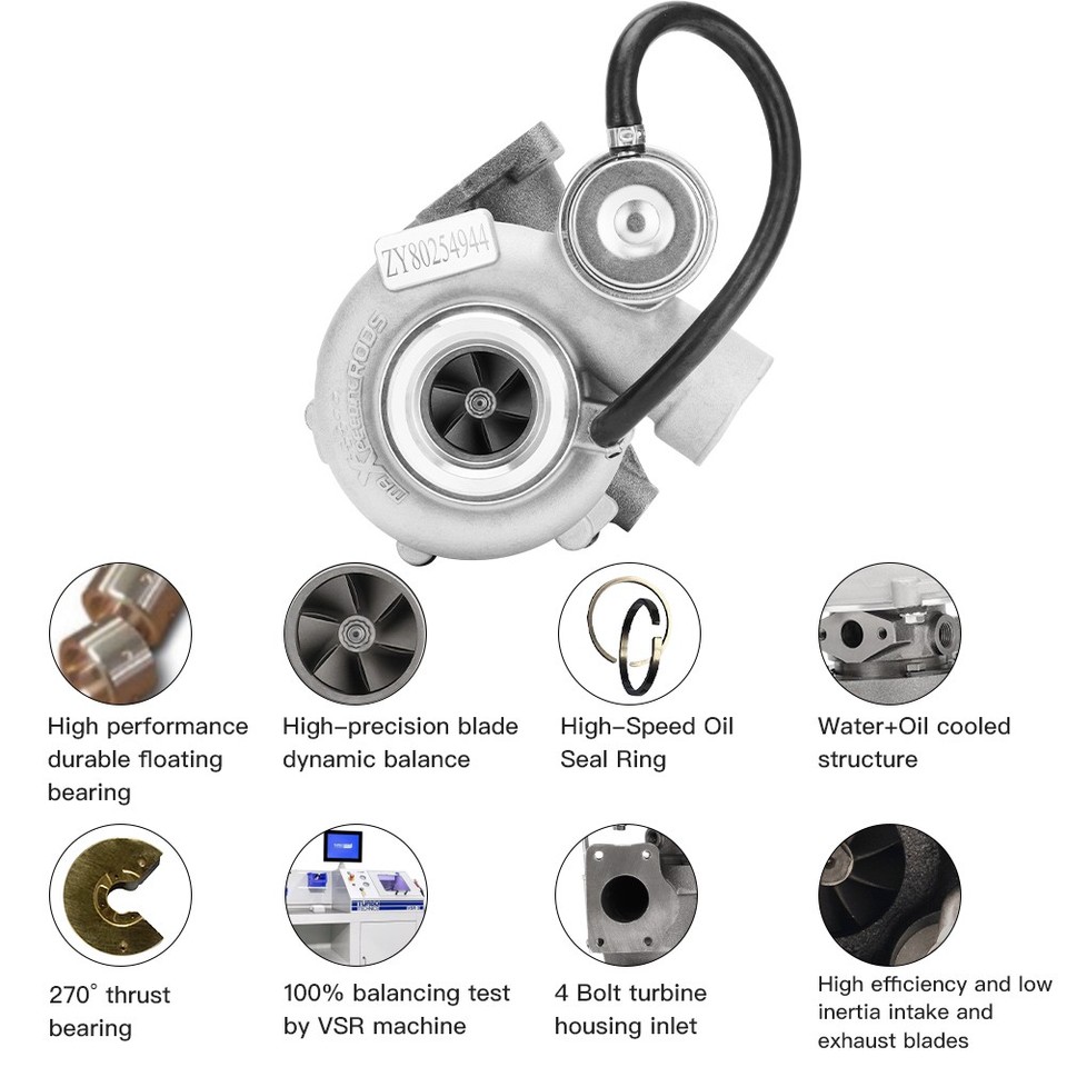 Turbocharger 01-2002 for Saab 9-3 I 2.0L Turbo Engine B205E/B235E 2 ...