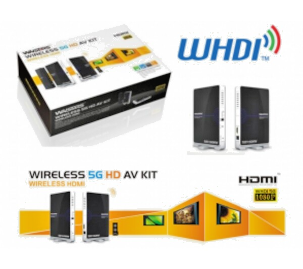 Xenta Wireless 5G HD AV Wireless HDMI Sender/Receiver Standard Kit with ...