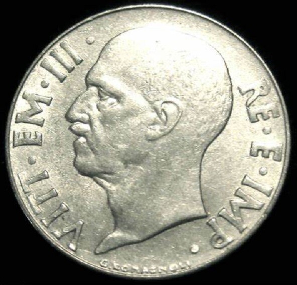 20 CENTESIMI Italy Coin - 22mm italian ww2 mussolini fascist - FREE ...