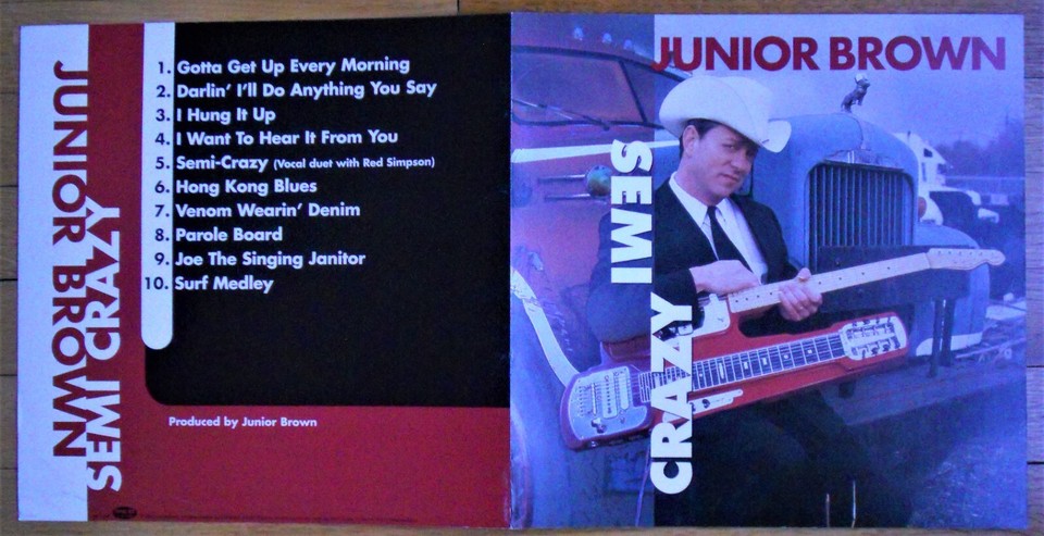 JUNIOR BROWN Semi Crazy 1996 Curb Records 2-sided 24" X 12" promo poster | eBay