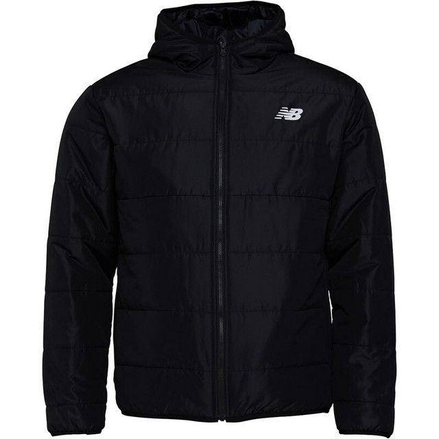 NEW BALANCE MEN'S INSULATED PADDED BLACK RUNNING JACKET- FREE | eBay