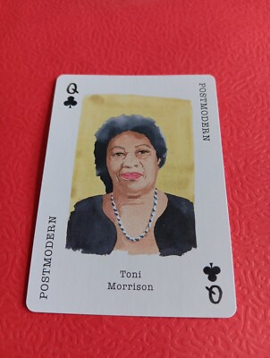 Toni Morrison Playing Card Queen Of Clubs Writer Postmodern Genius | eBay