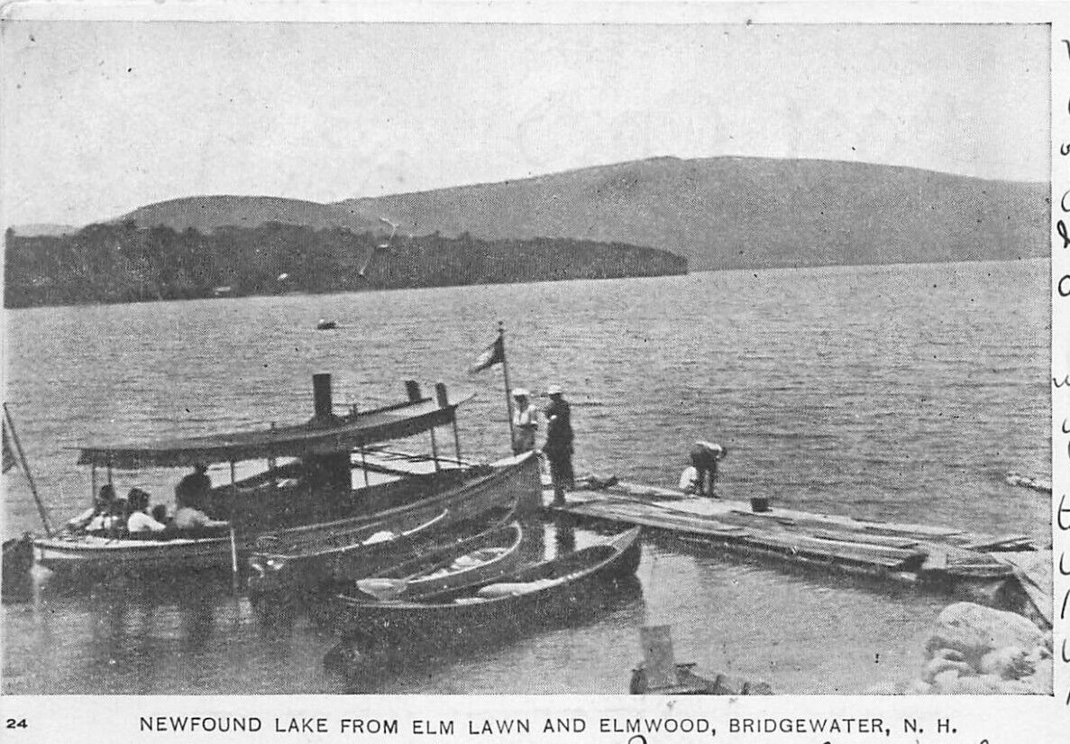 "Newfound Lake" From Elm Lawn & Elmwood, Bridgewater, NH Un Postcard ...