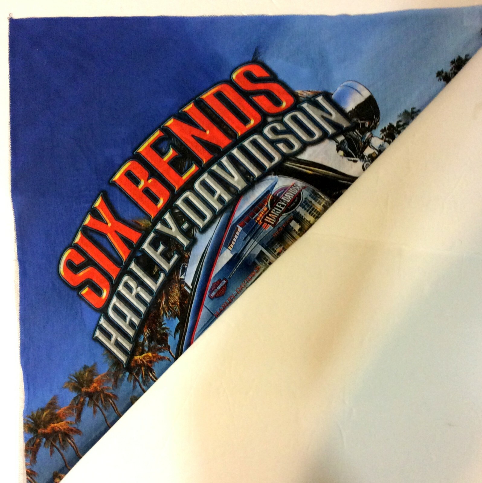Six Bends Harley Davidson Buff Bandana Scarf Fort Myers, Florida 24-1/4 ...