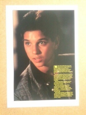RALPH MACCHIO Original Vintage Superscreen Magazine Clipping / Poster ...
