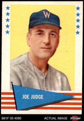 1961 Fleer #118 Joe Judge Senators 7.5 - NM+ | eBay