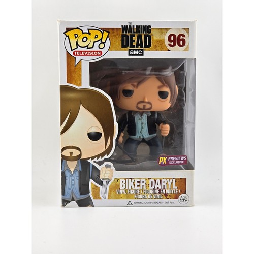#96 Funko Pop AMC The Walking Dead Biker Daryl PX Previews Exclusive | eBay