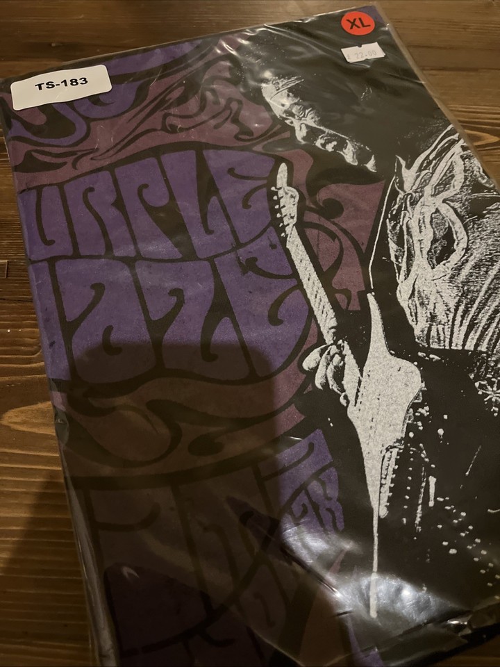 Jimi Hendrix Purple Graphic Print On Black Tee New In Cellophane XL ...