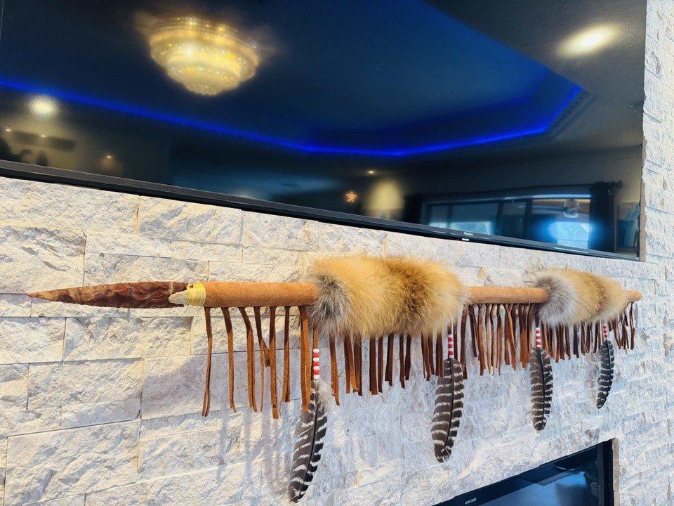 Hand Made Native American Indian Cherokee Fox Spear By Enrolled Member ...