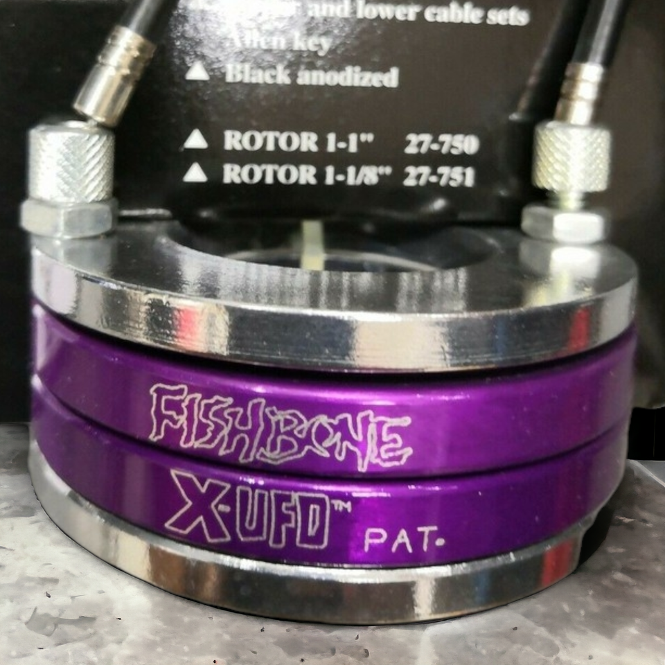 BMX Gyro Rotor System Fishbone X-UFO Old School Style 1" & 1 1/8" Size ...