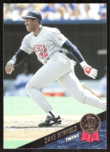 1993 3350A LEAF Dave Winfield Minnesota Twins #423 | eBay