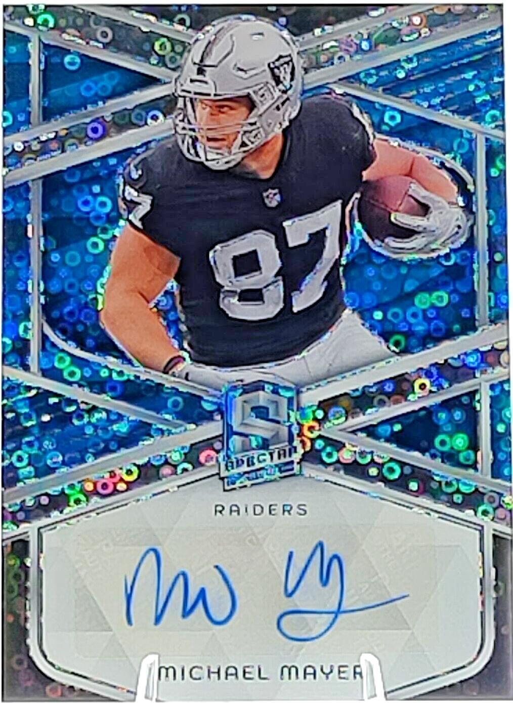 2024 Panini Spectra - Signatures Michael Mayer #SIG-MMR Neon Blue Prizm ...