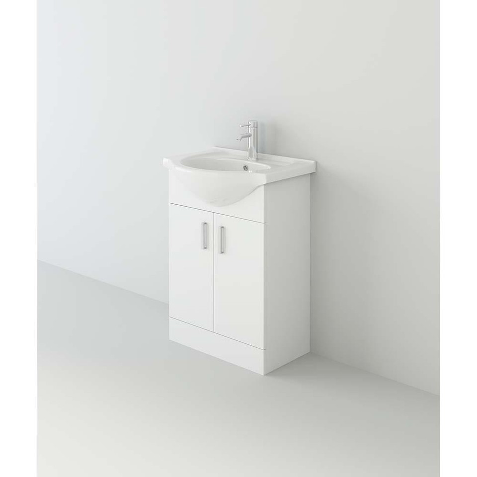 Vanity Unit Combined Sink Toilet Bathroom Suite Furniture WC Set Drawer ...