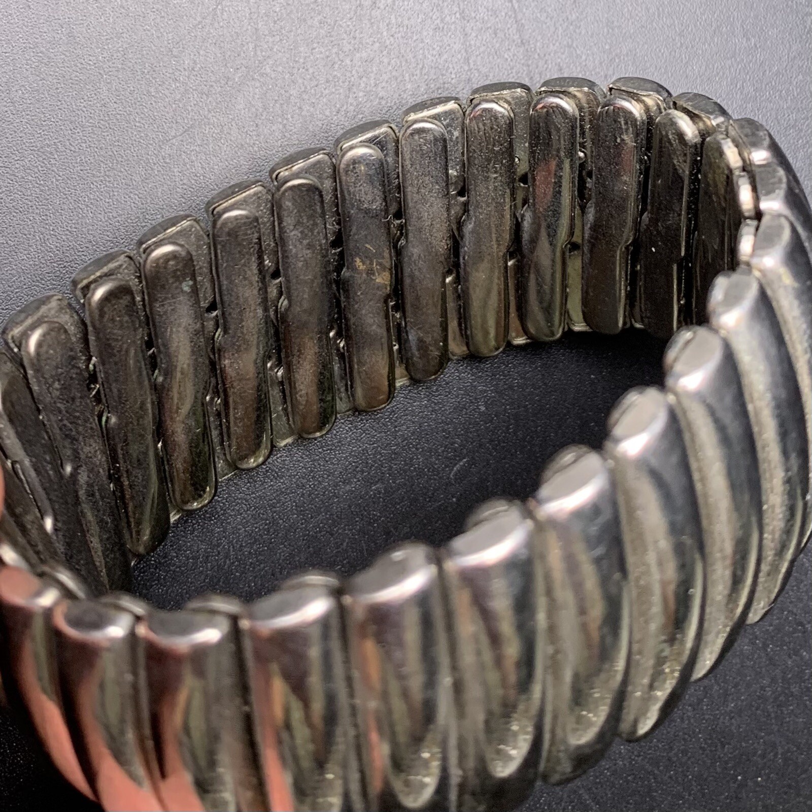 Expansion Bracelet Silver Tone Classic Chunky Wide Vintage | eBay