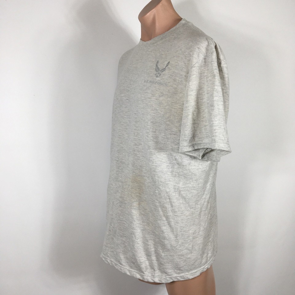 VTG 90s y2k SOFFE U.S. Air Force Gray S/S T-Shirt Sz L Military Branch ...