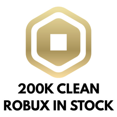 CHEAP CLEAN ROBUX 200K IN STOCK | eBay