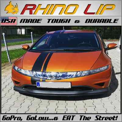 Honda STi OSIR SIR Type-R JDM Coupe Universal Front Rubber Chin Spoiler ...