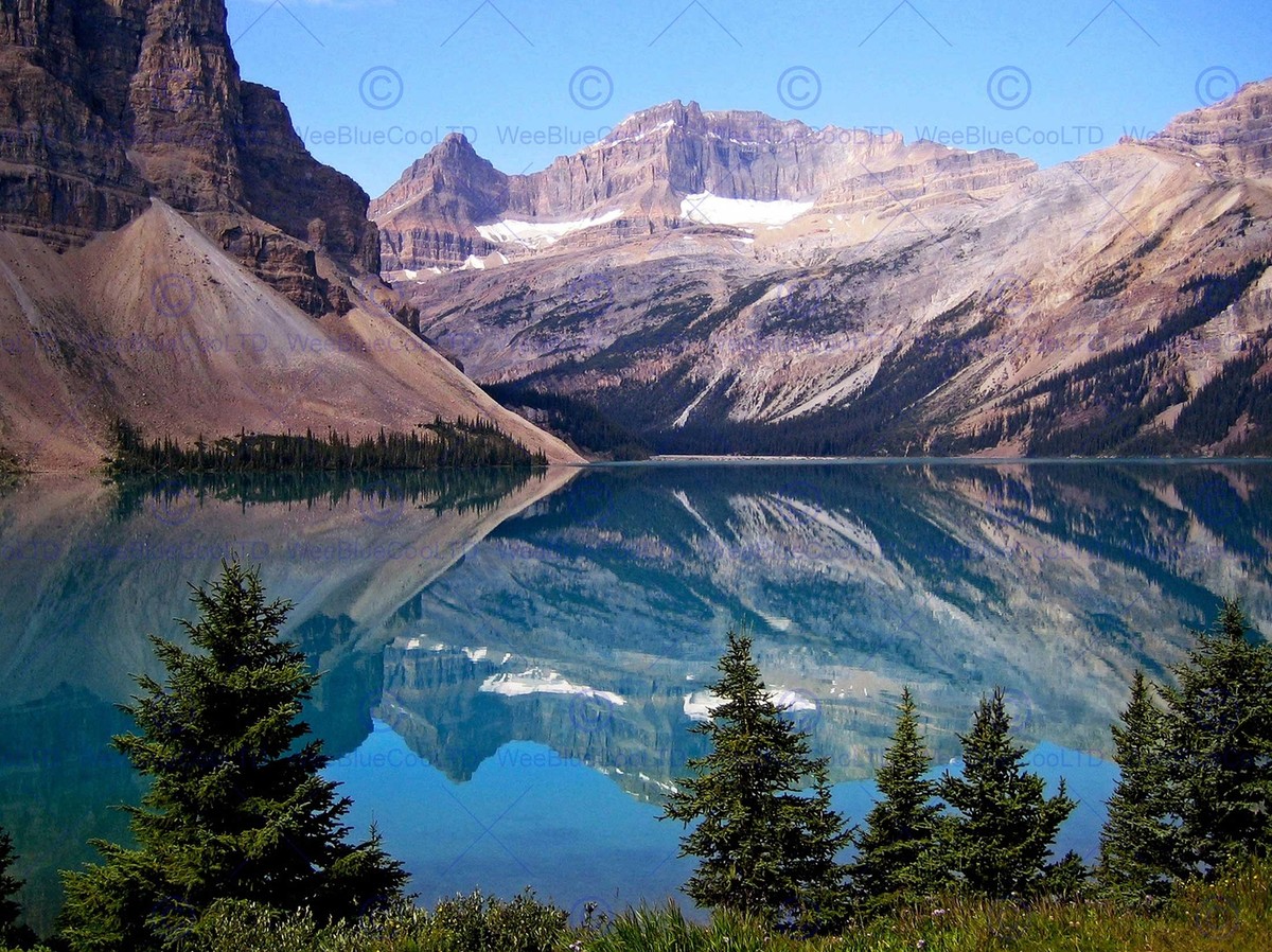 Mountain Lake Reflection Landscape Breathtaking View Of Mountain And