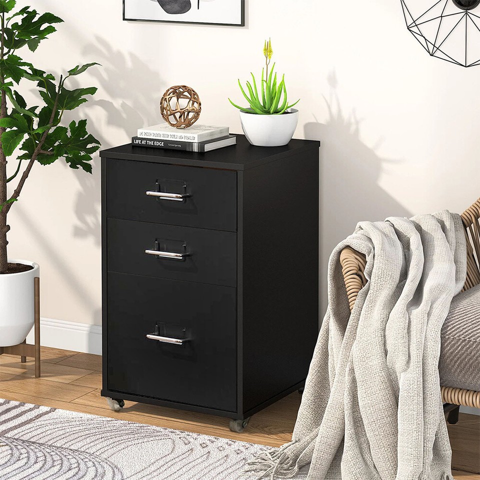 Office Home Filing Cabinet Drawer Storage Bed End Side Table Living ...