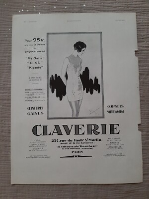 Publicité de presse ancienneA. Claverie de 1933 - Old paper ...