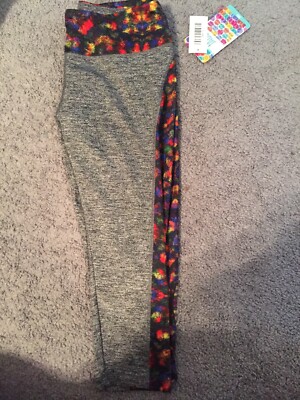 LulaRoe Marled Gray Purple Green Red Jade Workout Capris Size S (NWT ...