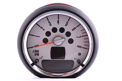 BMW MINI Cooper R56 R57 R59 Tachometer Gauge Revolution Counter Chrome ...