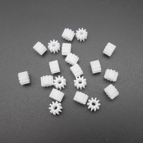 20Pcs 0.5Mod Plastic Pinion Spur Gear Bore Aperture 2MM 1.95MM 10 Teeth ...
