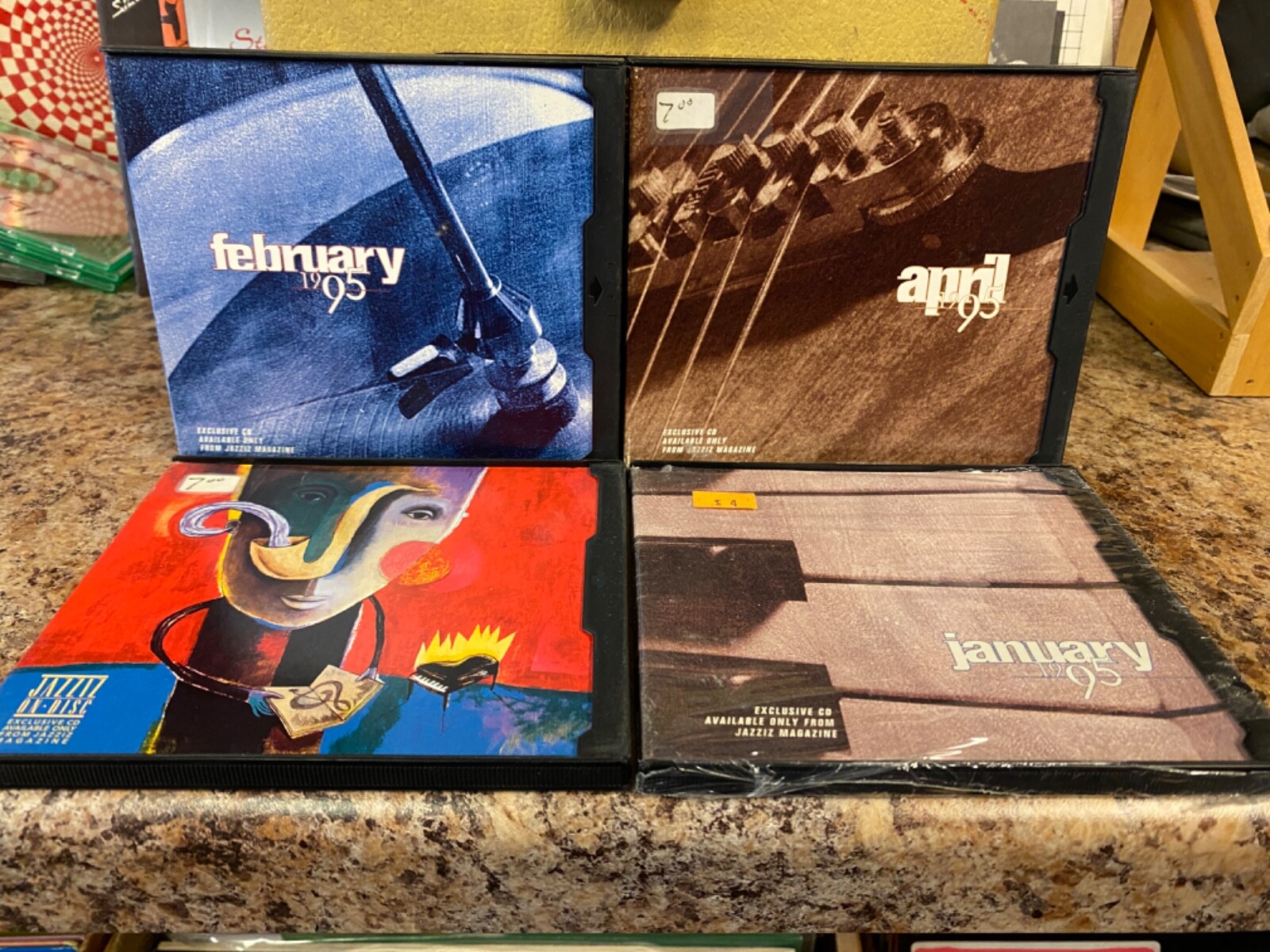 4 CD lot - JAZZ comps 1995 VG+ [Bela Fleck Ahmad Jamal Gerry Mulligan ...