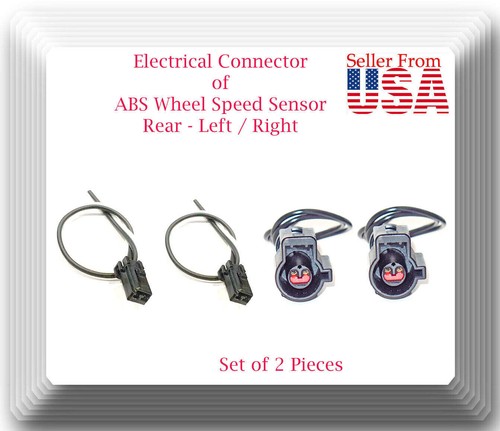 4x Connector of ABS Wheel Speed Sensor Front Rear Fits Ford Escape ...