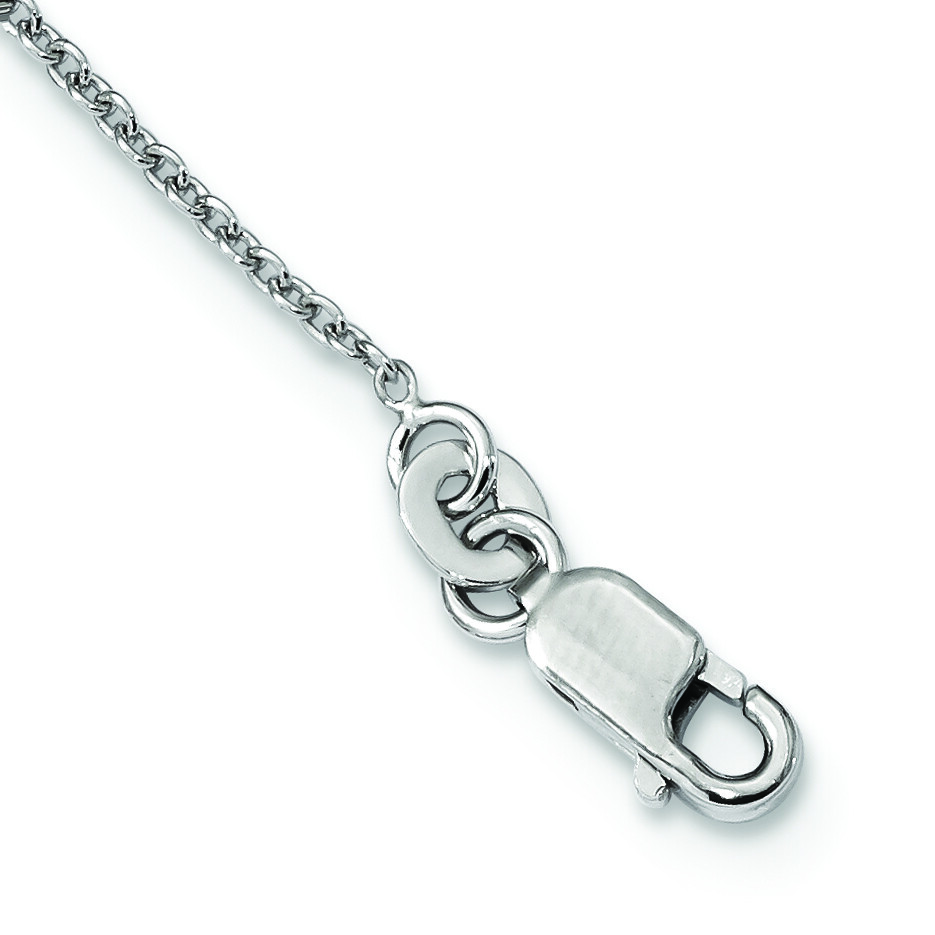 Brilliant Embers Silver Rose Gold-plated 68 Stone 18 inch Micro Pav CZ ...