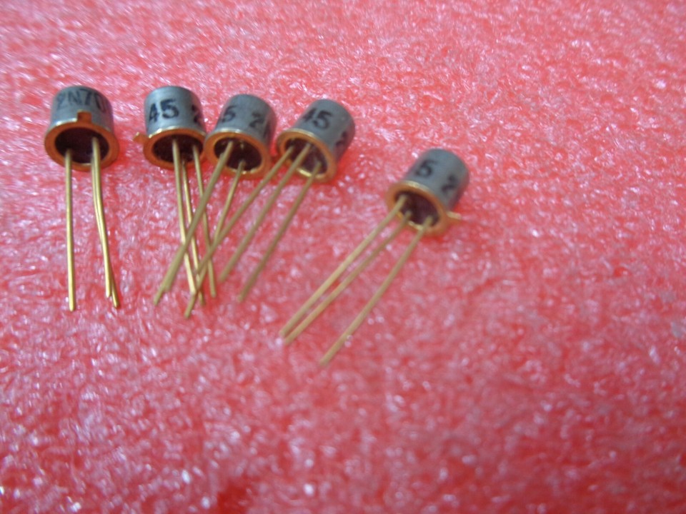 Texas Instruments 2N706 Transistors Metal Can Gold Plated Legs FUZZ ...