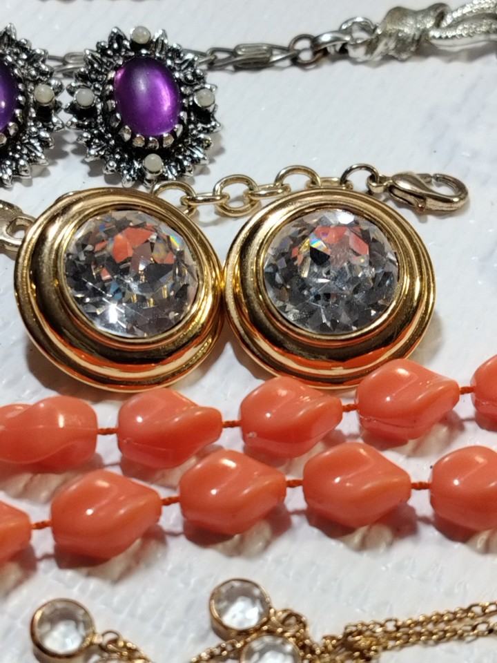 Vtg Estate All Signed Jewelry Lot Trifari Monet Coro Sarah Avon More 49 ...