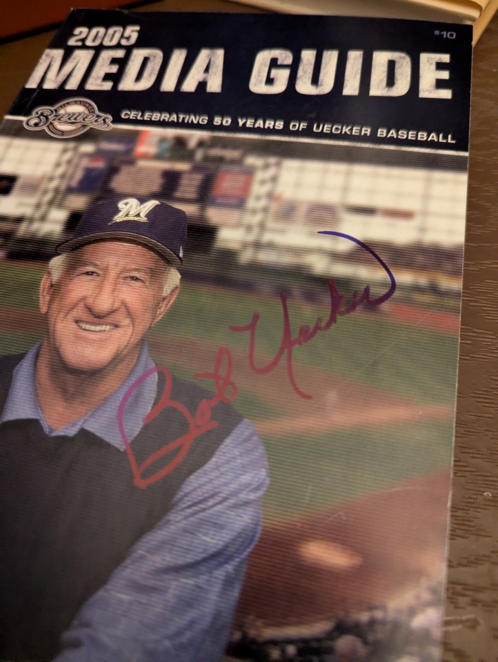 Bob Uecker Brewers Guide Book signed | eBay
