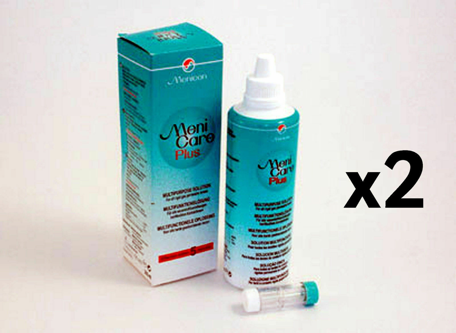 Meni Care Menicare Plus Twin Pack 2 x 250ml Menicon for hard rgp ...