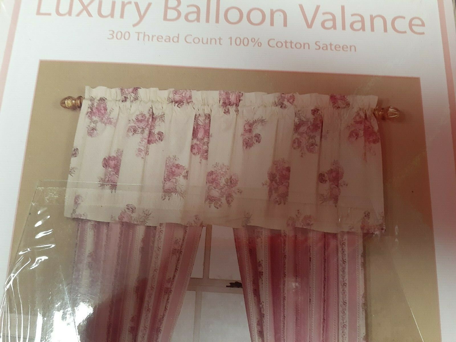 Cozy Cottage Timeless Roses-Lined Drapes & Valances-Boscov's-PINK ...