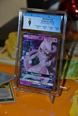 Pokemon TCG CGC 9 Mint Mewtwo GX 31/68 Hidden Fates w Subgrade | eBay