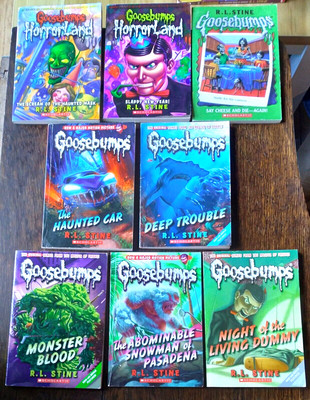 Goosebumps Books RL Stine Lot Of 8 Books Mixed Numbers See Photos ...