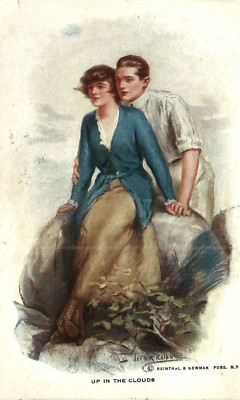 Lester Ralph, Artist. 'Up In Clouds.' Lady & Man Enjoying View. P 1921 ...