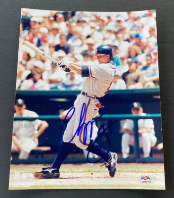 CHIPPER JONES signed 8x10 photo (Braves - autograph) HOF - PSA/DNA ...