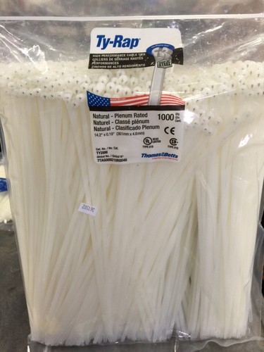 Thomas & Betts Ty-Rap TY28M 14.2" 50lb Natural 1,000/bag 786210824796| eBay