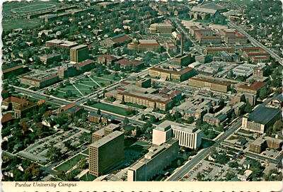 Purdue University Campus postcard, published by Harvey's Studio. | eBay